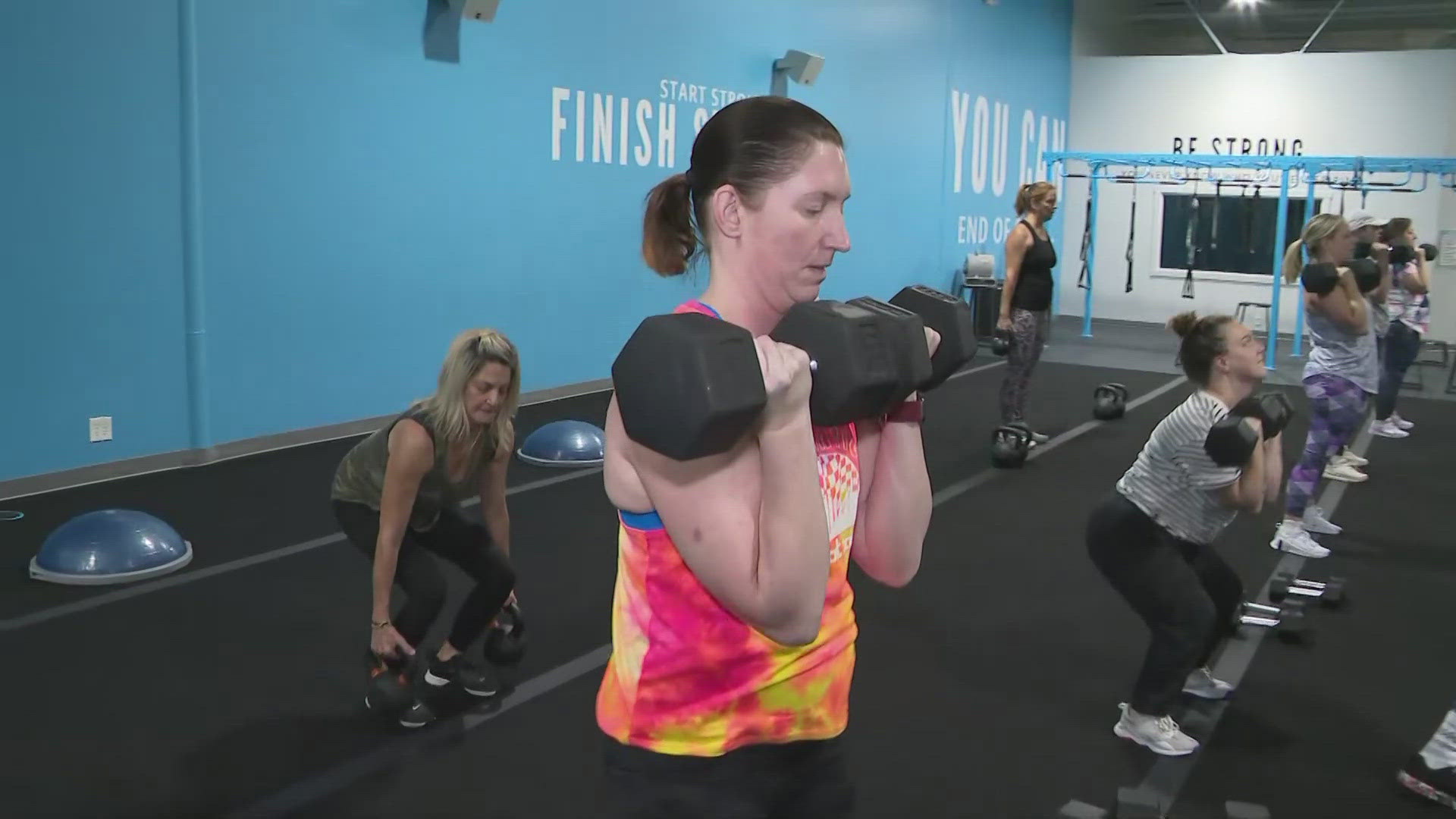 High-intensity interval training at Burn Boot Camp in Parma