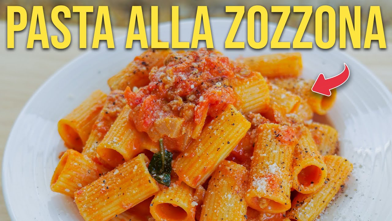 How to Make PASTA ALLA ZOZZONA - The Cousin of Carbonara who Likes Red ...