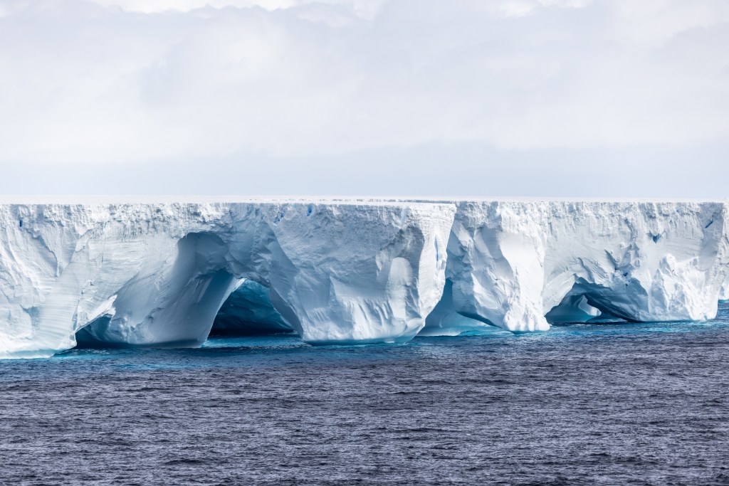 Giant iceberg visible from space is on a collision course with island