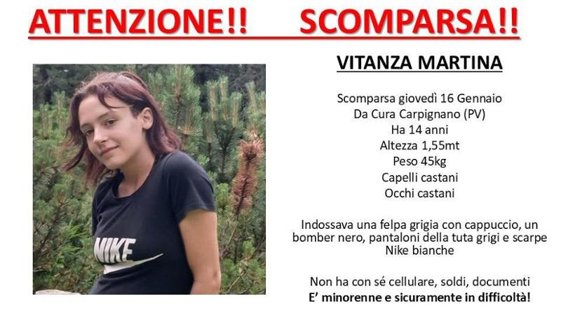 Cura Carpignano, la 14enne Martina scomparsa da giovedì 16 gennaio: l ...