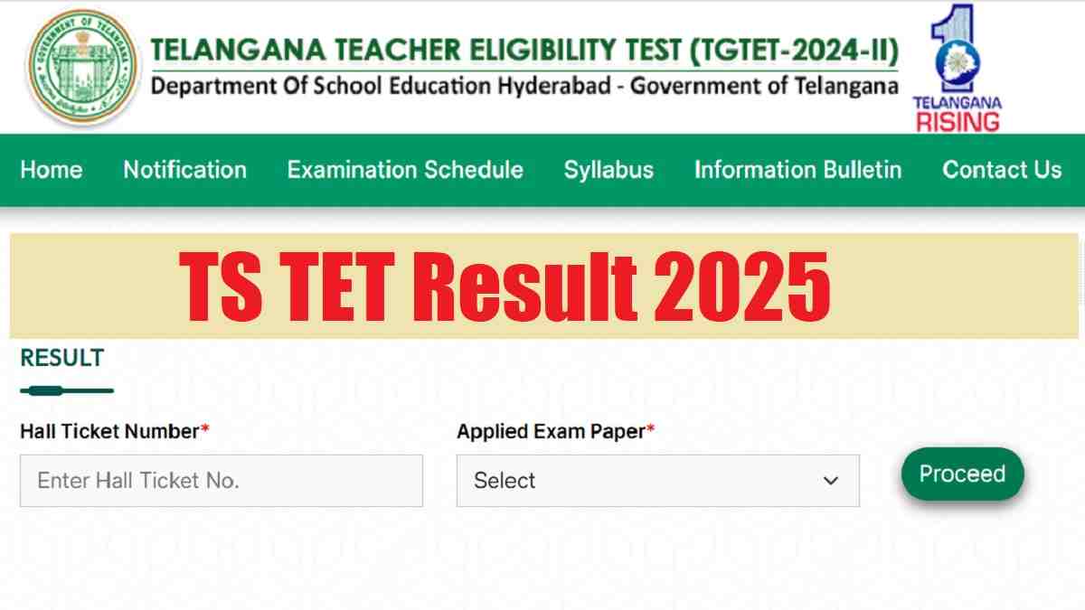 TS TET Result 2025 Date Announced: Check Results Soon at tgtet2024 ...