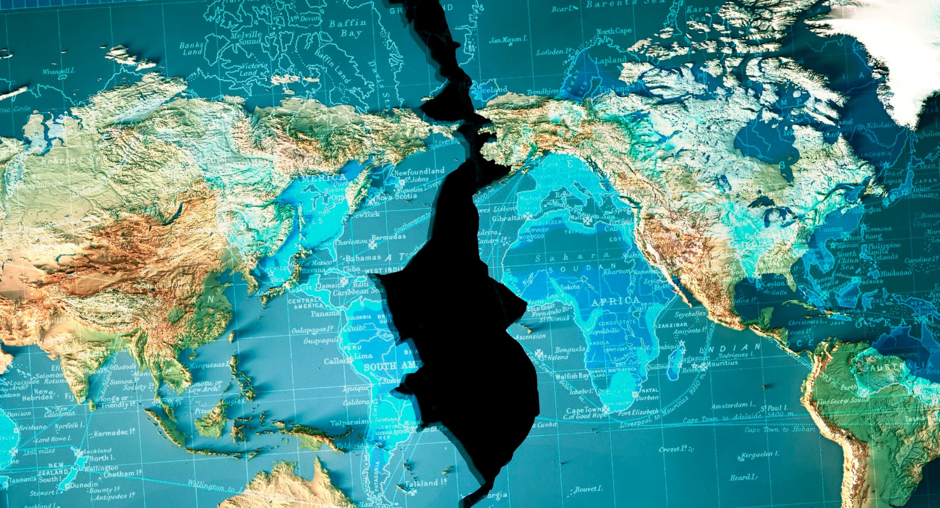 A country's splitting in two and it's going to create a new continent