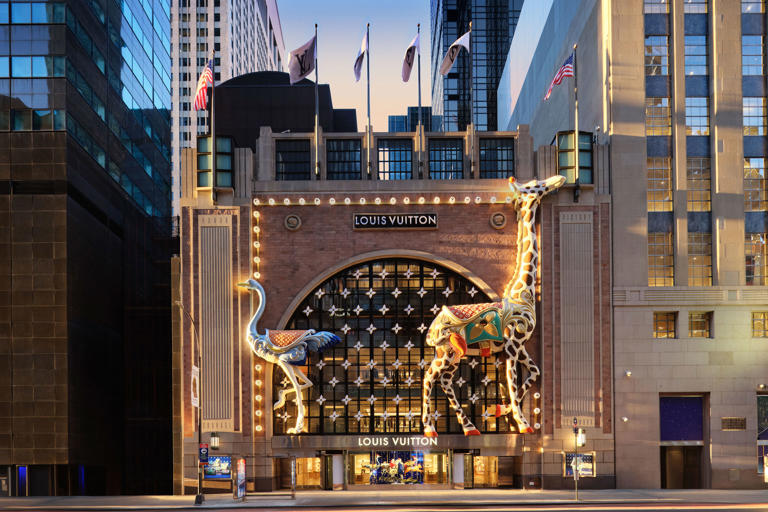 Louis Vuitton’s Fifth Avenue Flagship Transforms Into Towers of Iconic ...