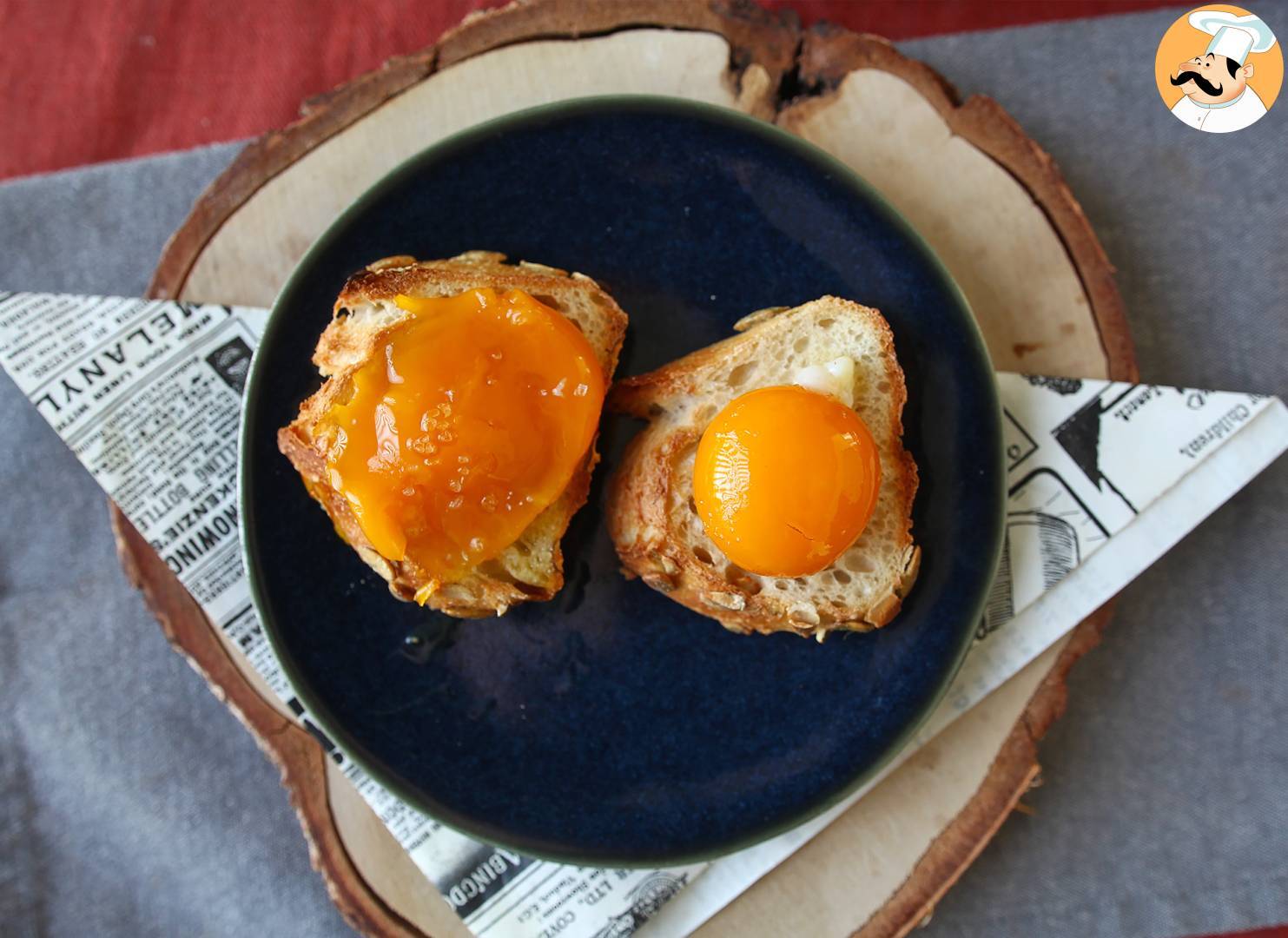 Yemas de huevo confitadas en freidora de aire ¡perfectas para untar ...