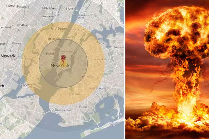 Chilling map shows US cities that would be destroyed in apocalyptic ...