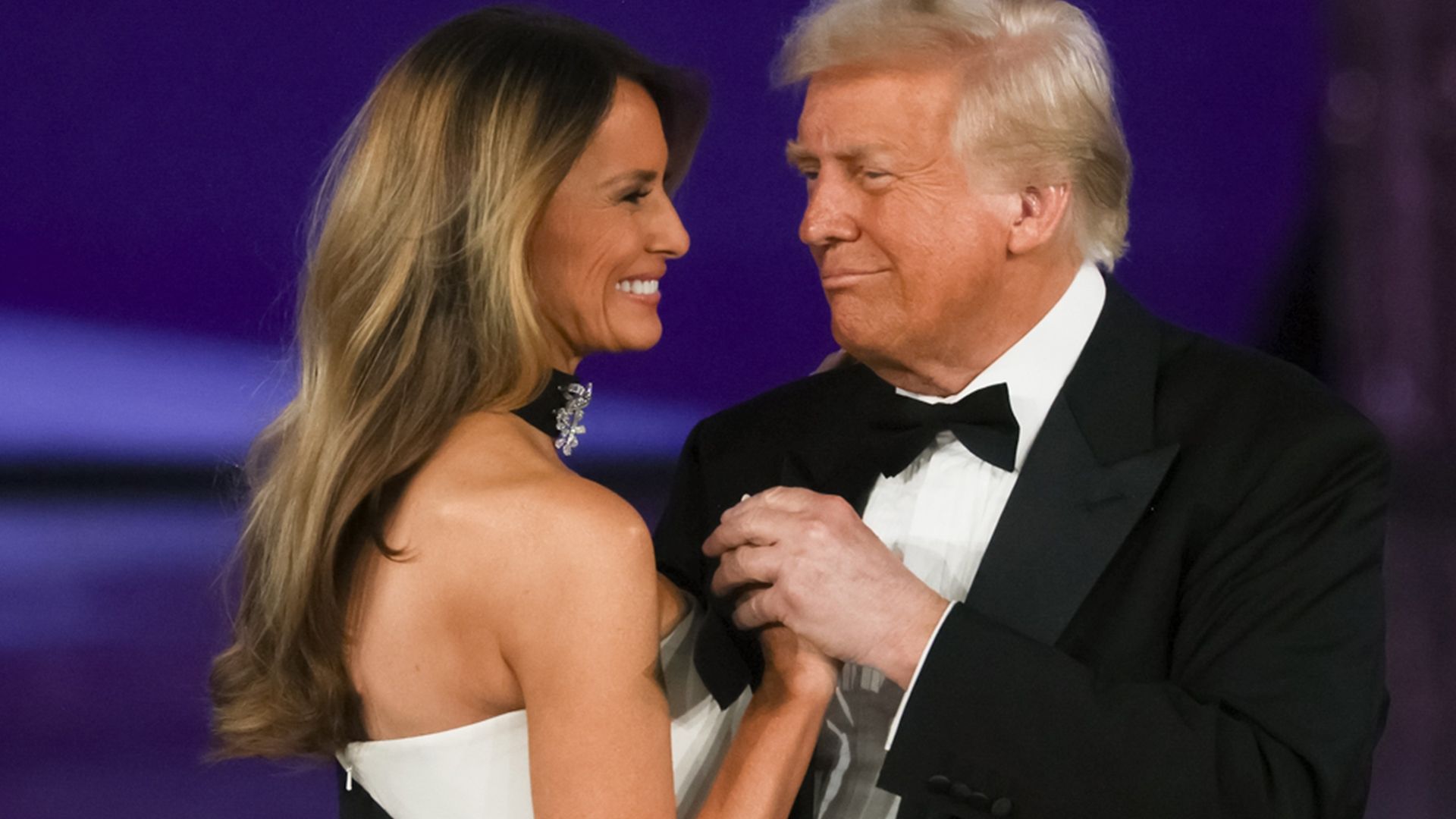 Melania Trump modelled $100k crystal-embellished wedding dress - with ...