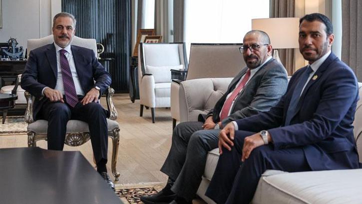 Dışişleri Bakanı Fidan, BAE Dışişleri Bakanlığı Devlet Bakanı Merar ile ...