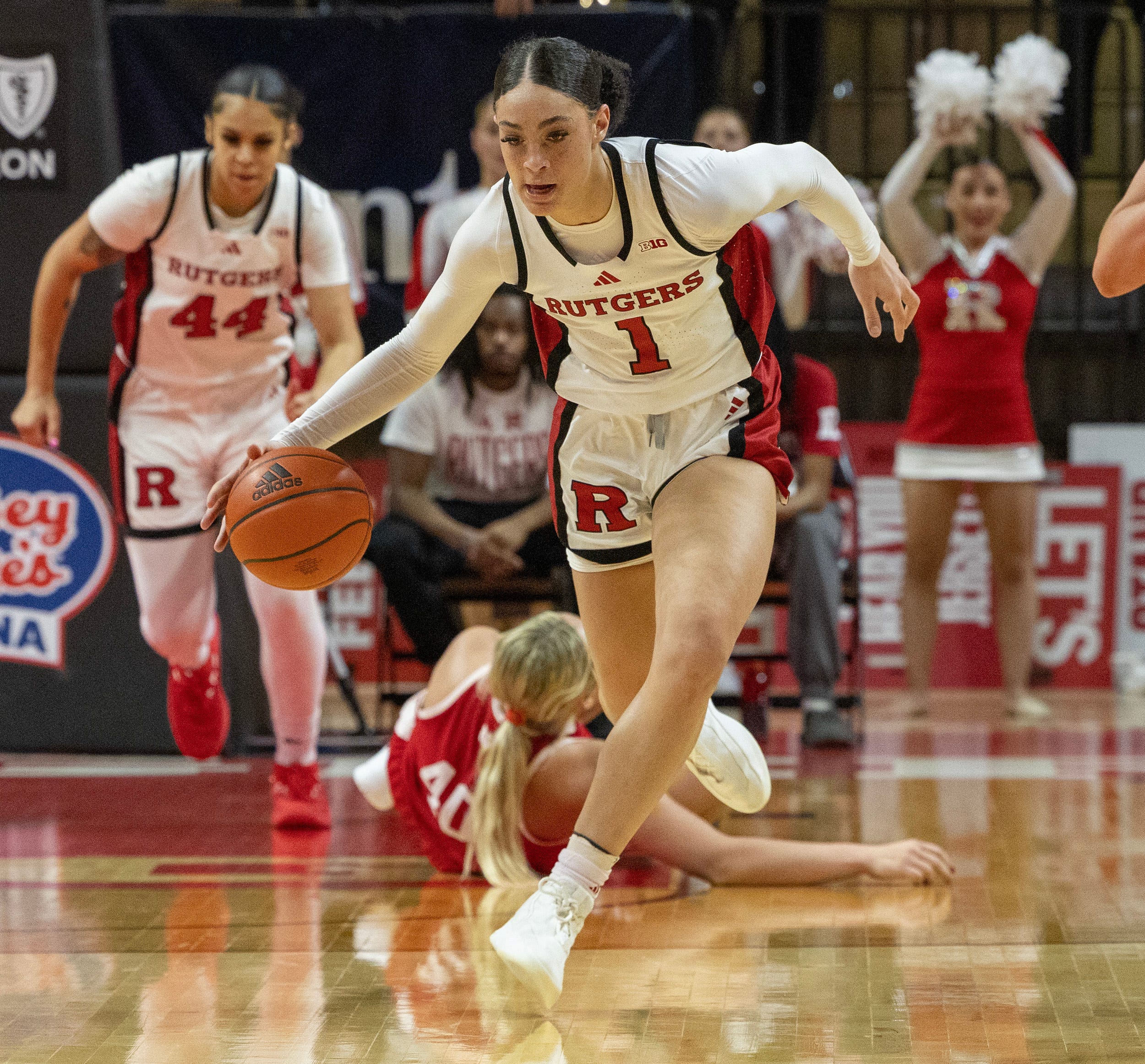 Adams family: Rutgers basketball's Destiny Adams double-doubles with ...