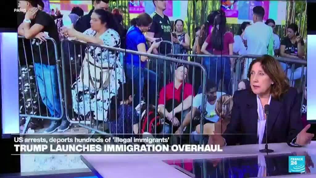 White House says Trump's deportation operation underway, hundreds of ...