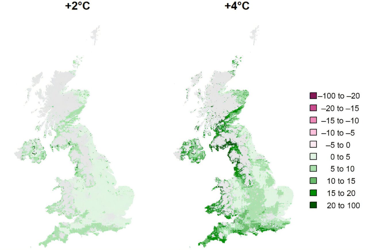 Scientists predict what will be top of the crops in the UK by 2080 due ...