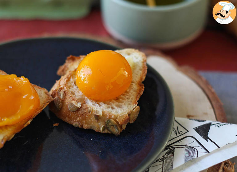 Como fazer gemas de ovos confitadas na air fryer!