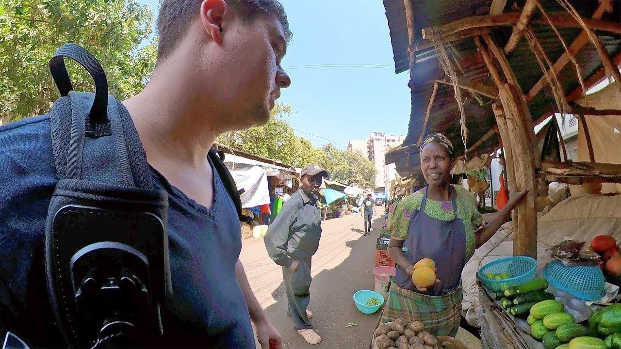 African market can’t stop laughing when I speak Swahili