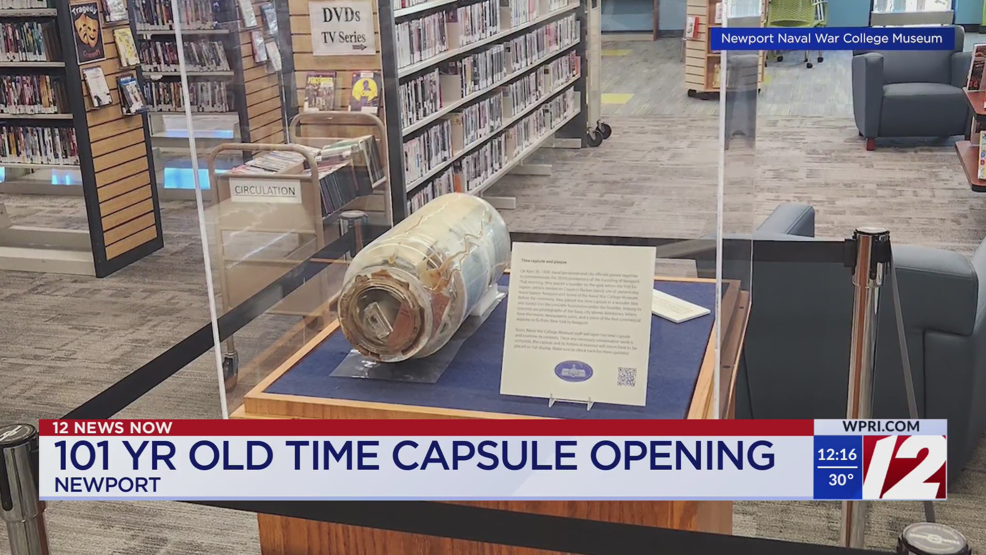 101-year-old time capsule opened in Newport