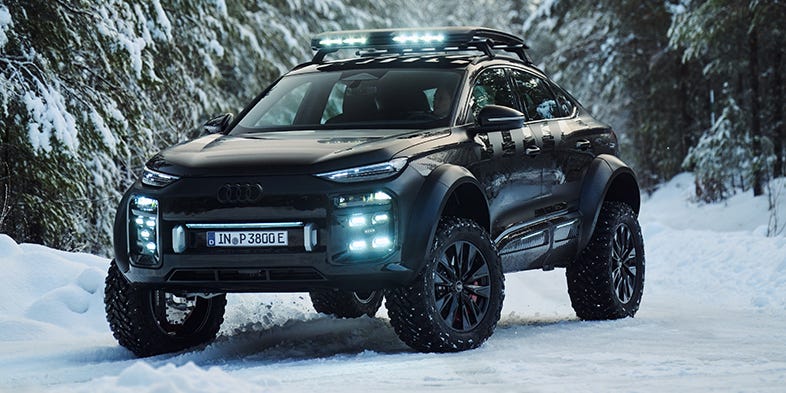 Audi Q6 E-Tron Off-Road Concept 'Redefines Quattro' With Portal Axles
