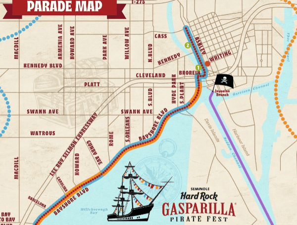 Gasparilla Pirate Fest: Prepare For Major Road Closures And Traffic ...