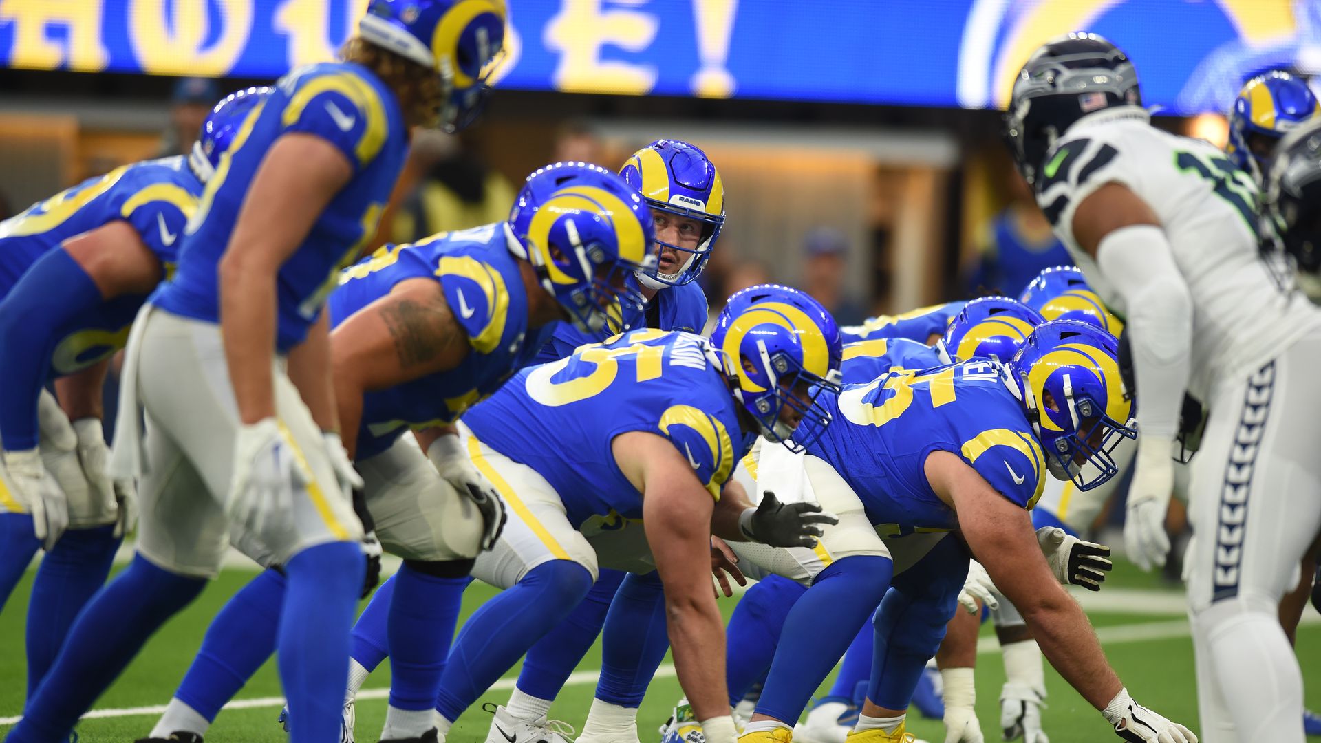 Rams offensive line one of the lowest in this stat in 2024