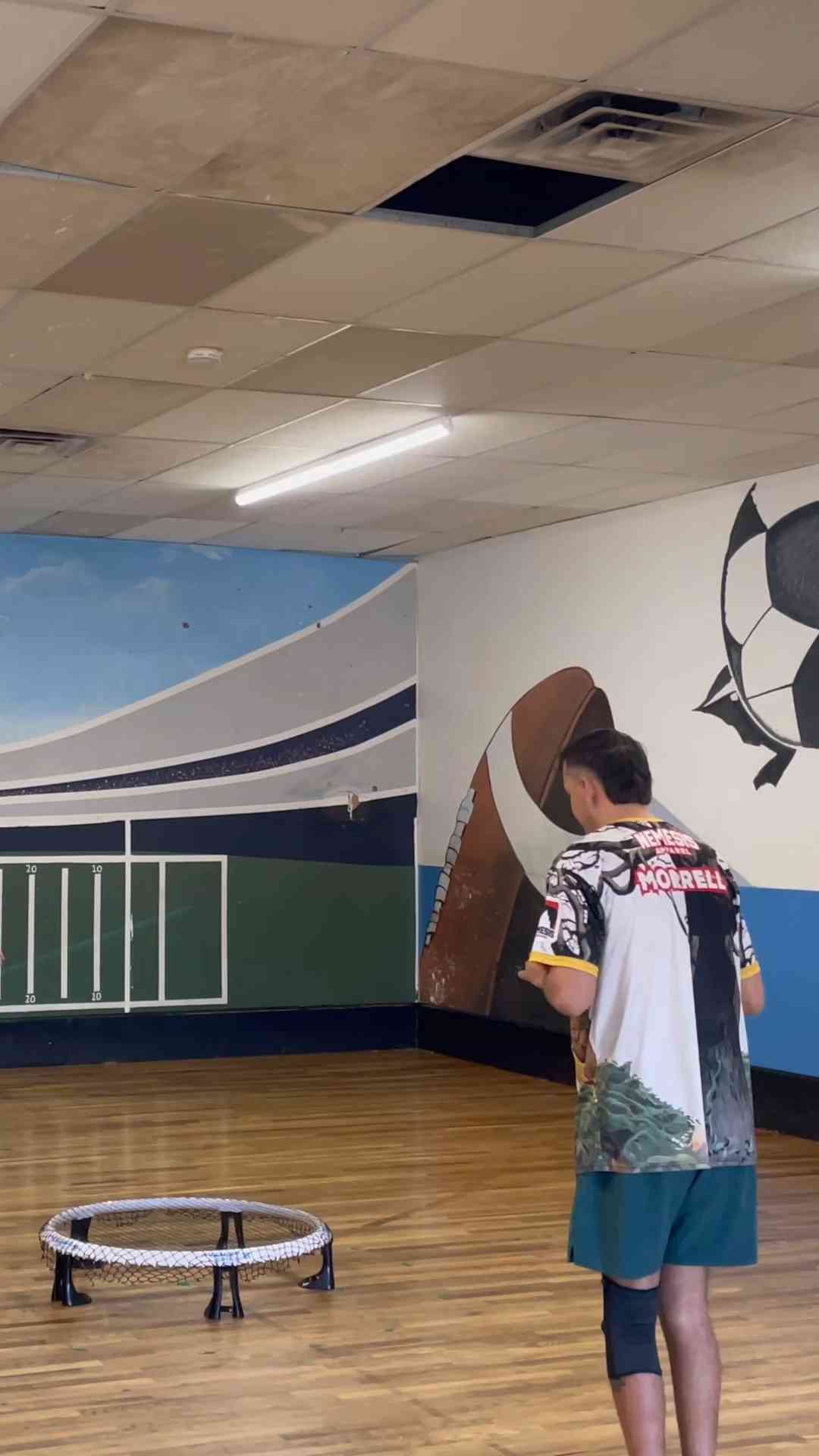 Intense Spikeball Rally with Unbelievable Saves