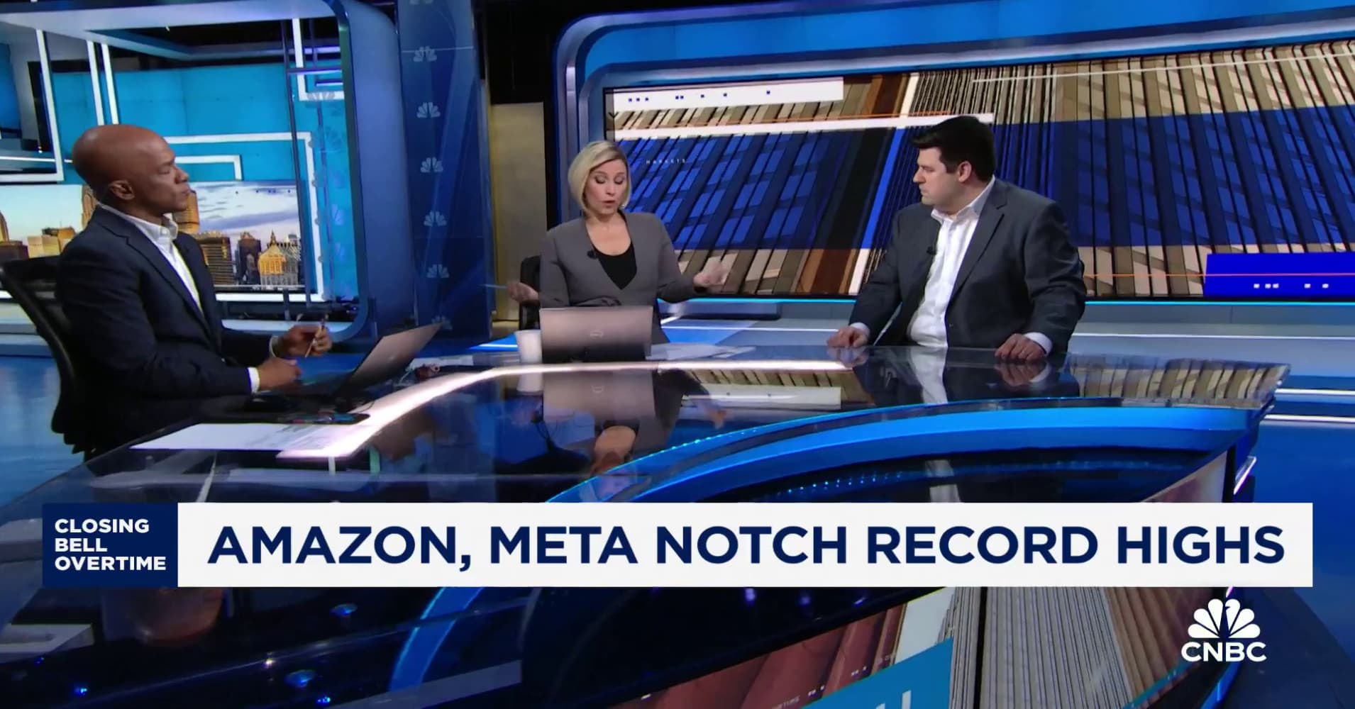 Amazon and Meta notch record highs