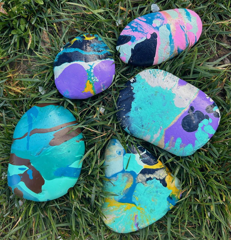 DIY Marbled Rocks: Create Gorgeous Swirled Designs