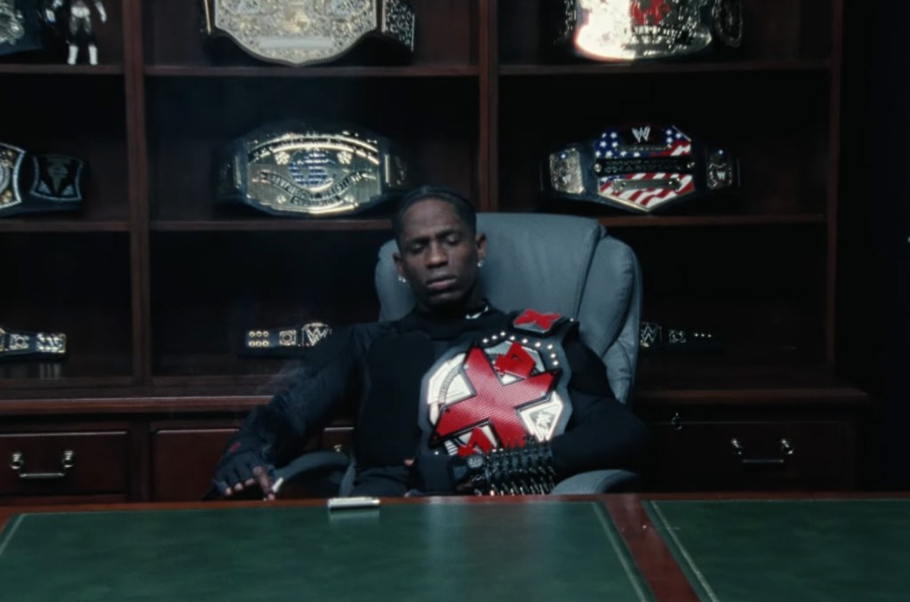 Travis Scott Evades Police & Steps into the Wrestling Ring for Hardcore ...