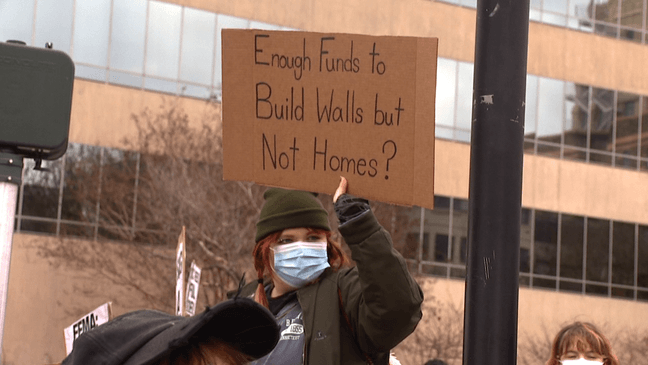 Protesters in Asheville demand FEMA reforms amid housing crisis during ...