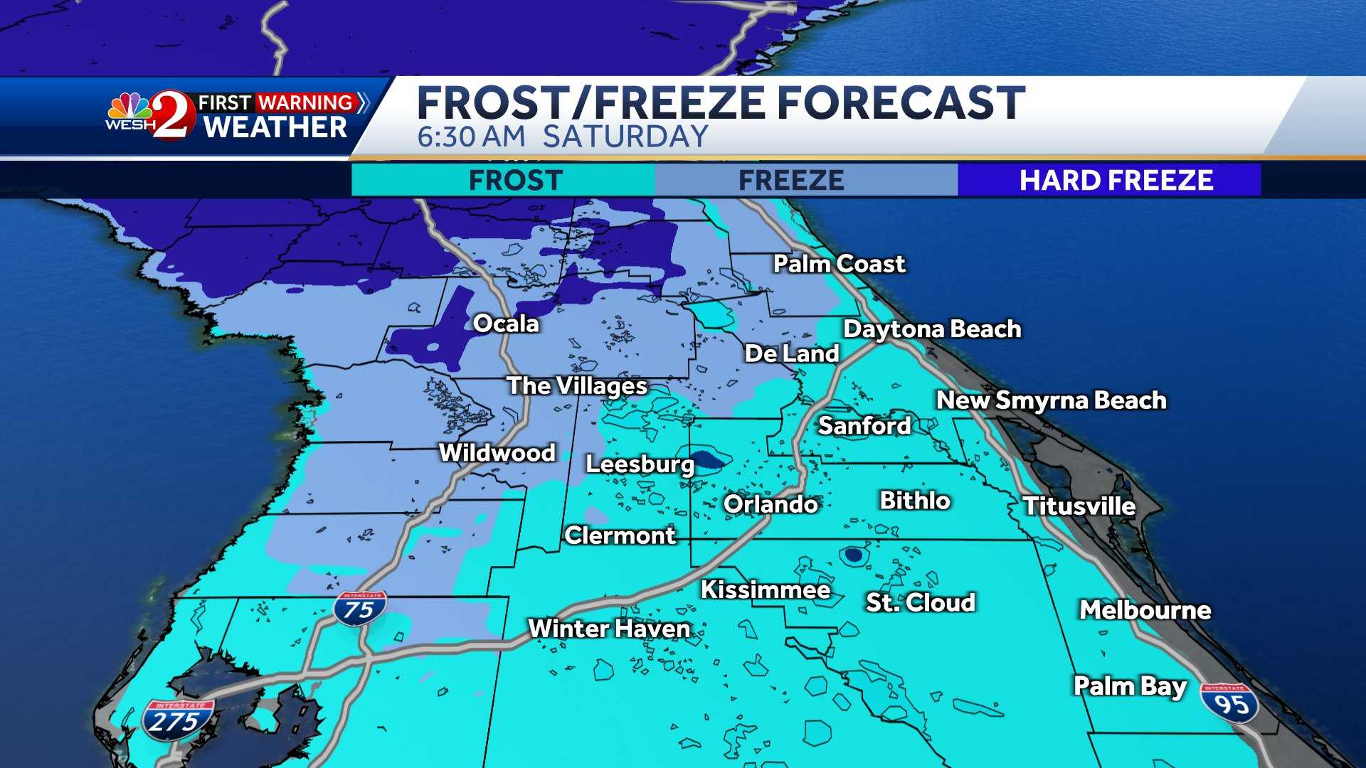 After round of overnight freeze warnings, temperatures Saturday to drop ...