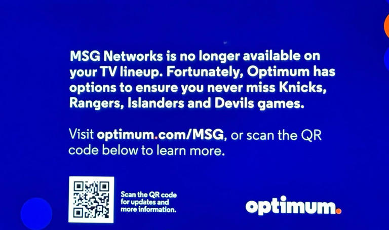 MSG Networks, Altice trade blame as Knicks, Rangers blackout drags on for 1M Optimum subscribers