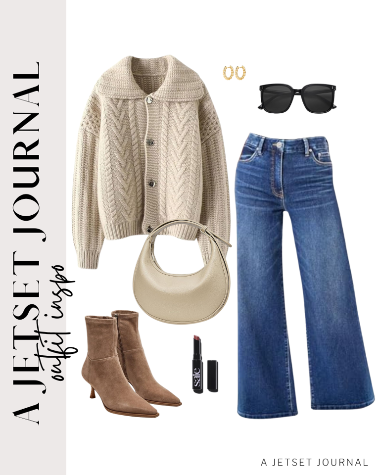 Elevated Chic Outfit Ideas Only Wearing These Cozy Jeans and Cardigans ...
