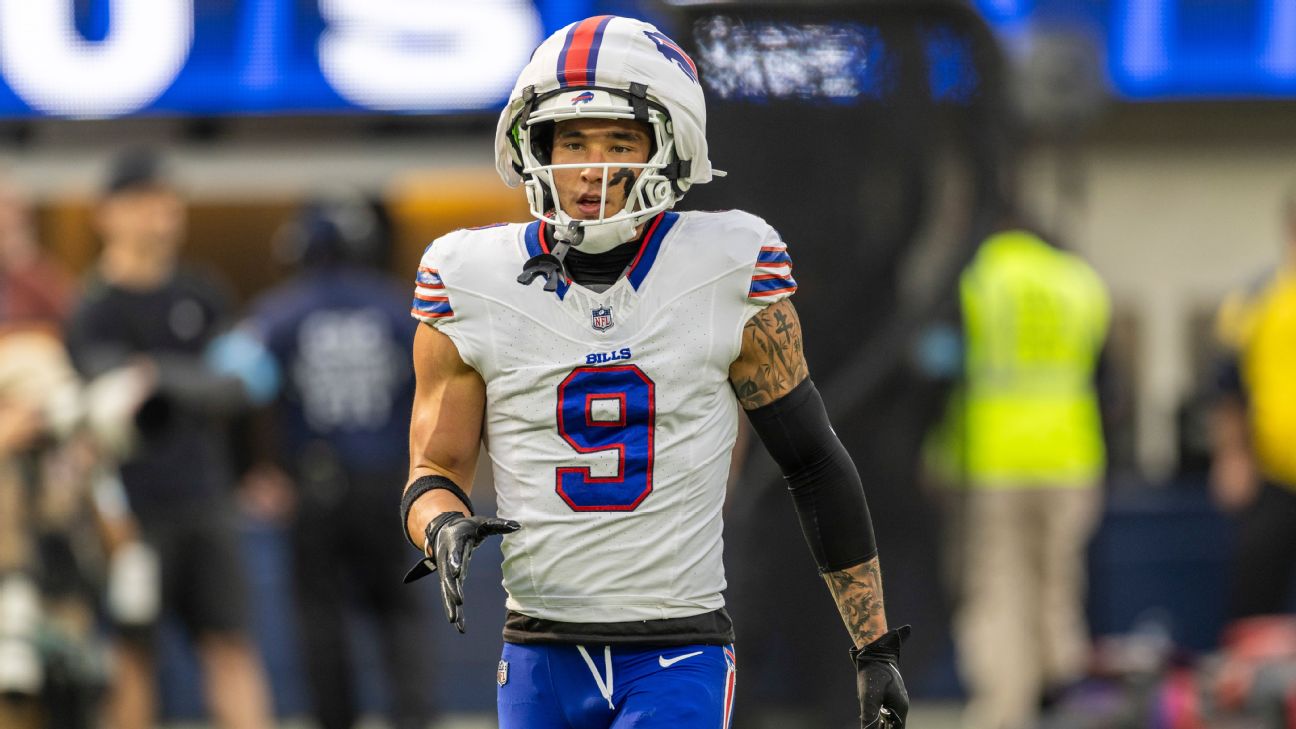 Bills S Taylor Rapp (back, hip) out vs. Chiefs