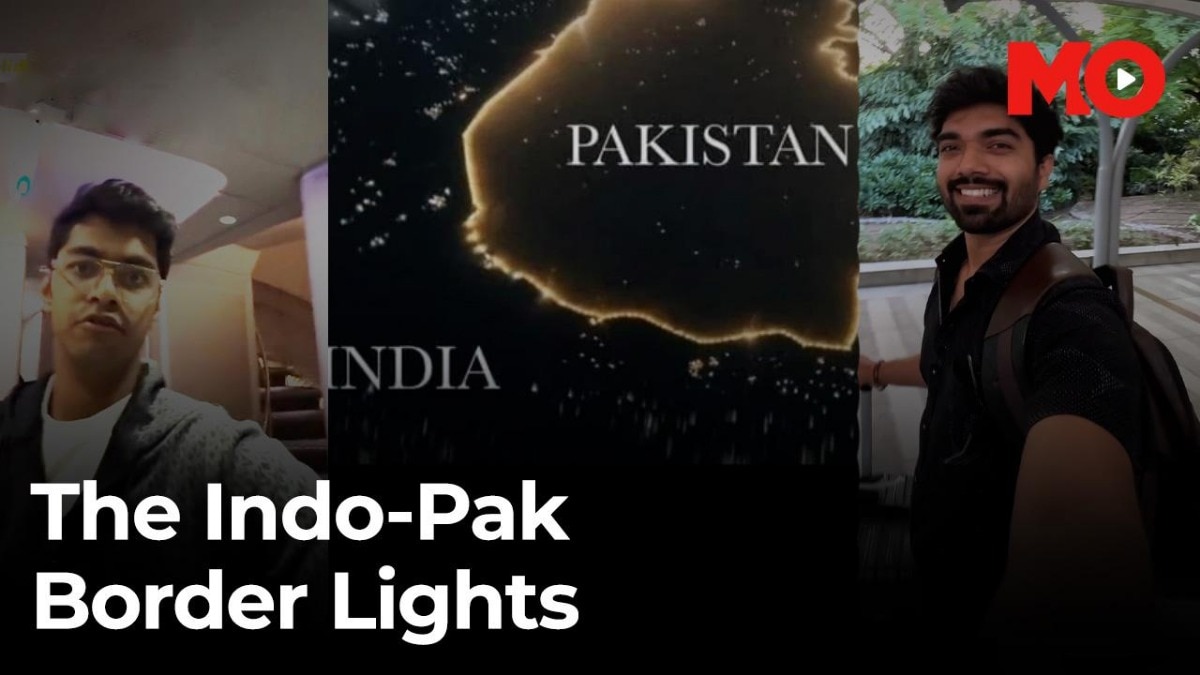 How the India-Pakistan border lights up at night