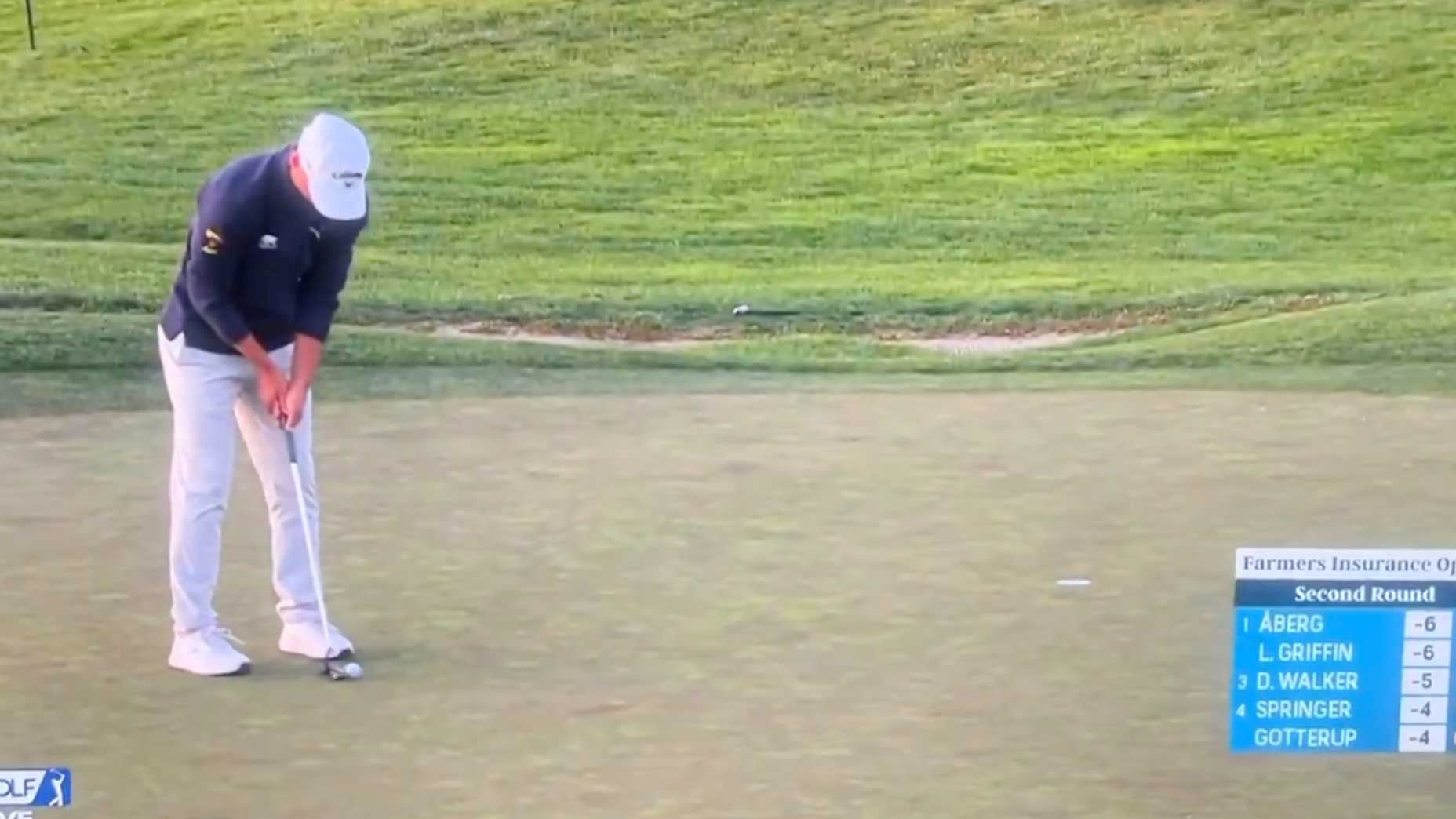 Pro's putt to make the cut interrupted in brutal fashion