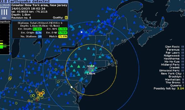 New Jersey earthquake: Bergen and New York hit by 2.4 magnitude shake ...