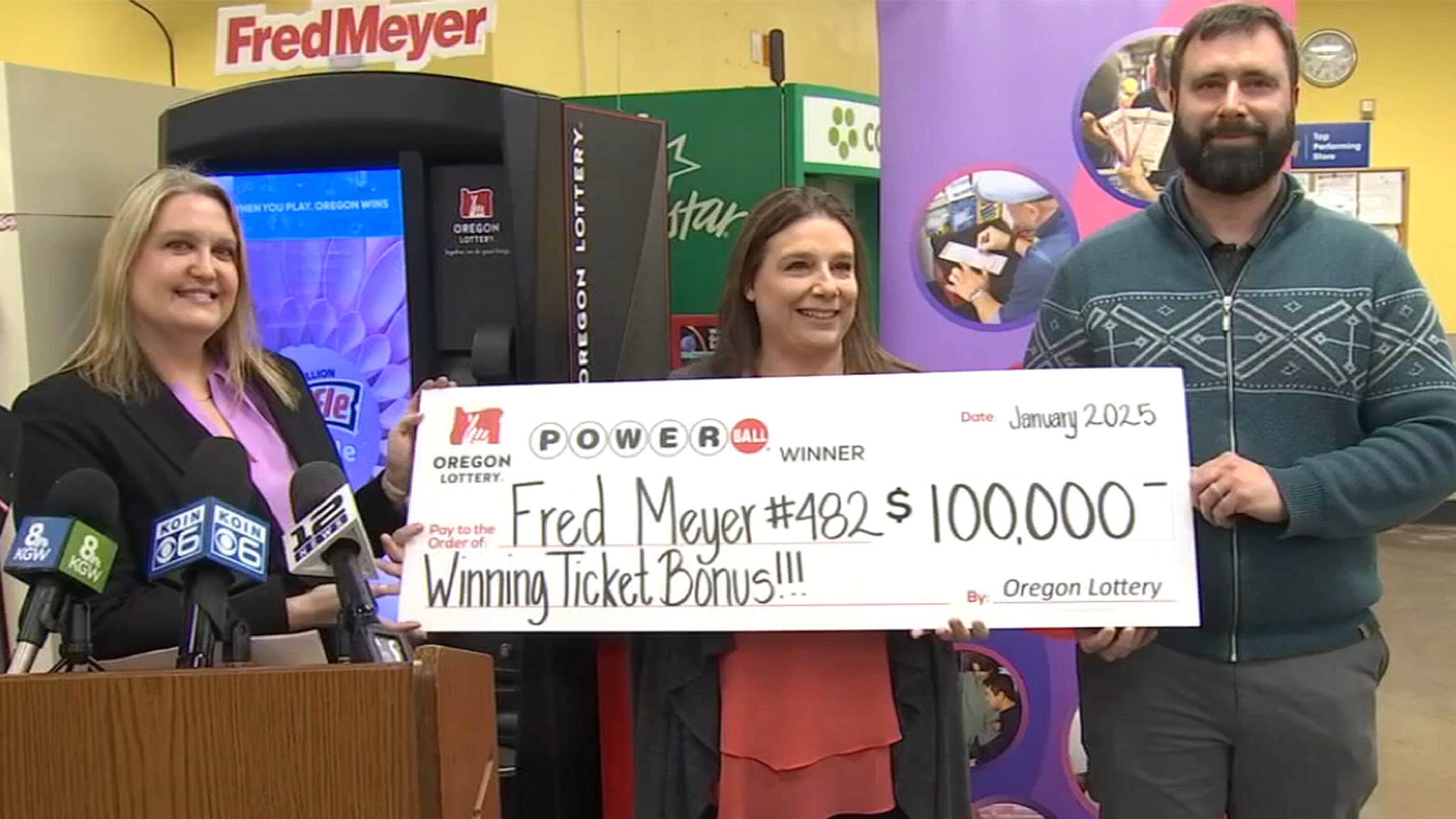 Winning $328.5M lottery ticket sold at Beaverton Fred Meyer