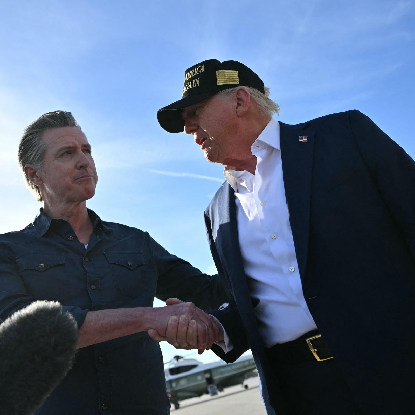 Trump joined by Newsom in L.A. for Palisades Fire tour, emergency briefing