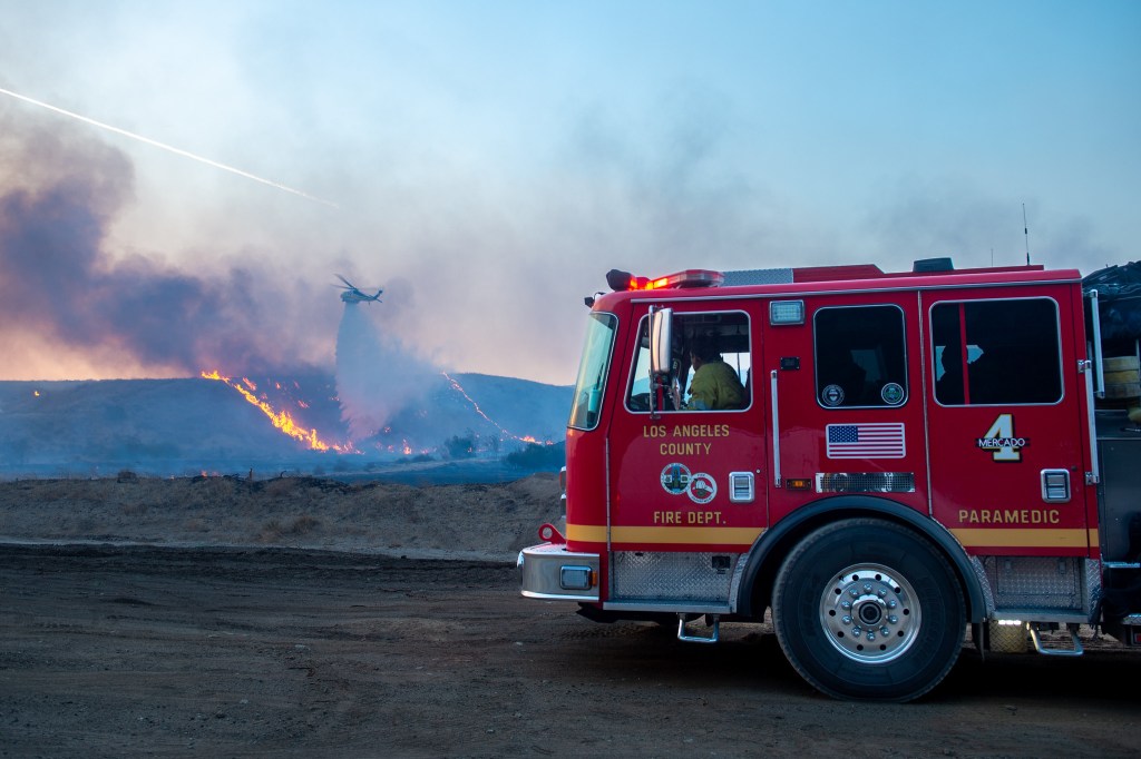 Hughes Fire 56% Contained