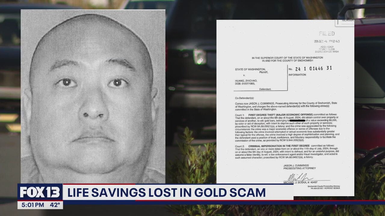 Life savings lost in gold scam
