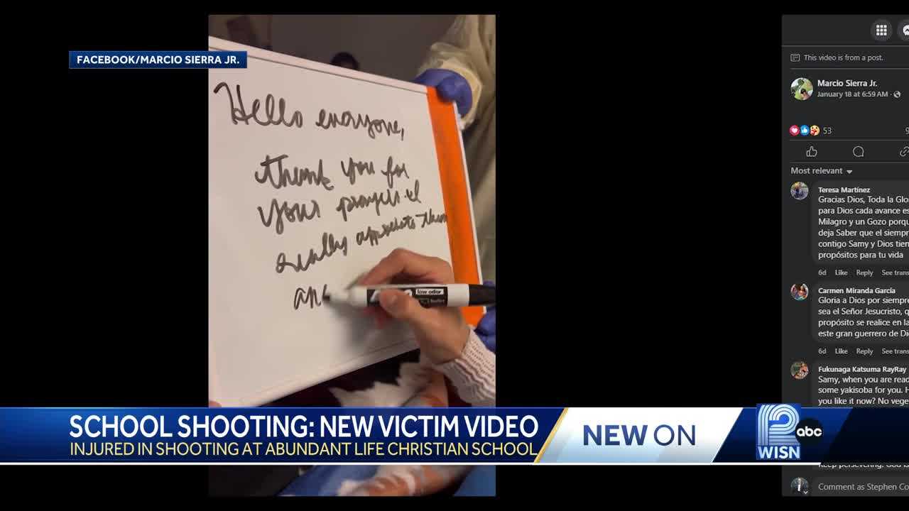 Madison school shooting survivor progressing in recovery