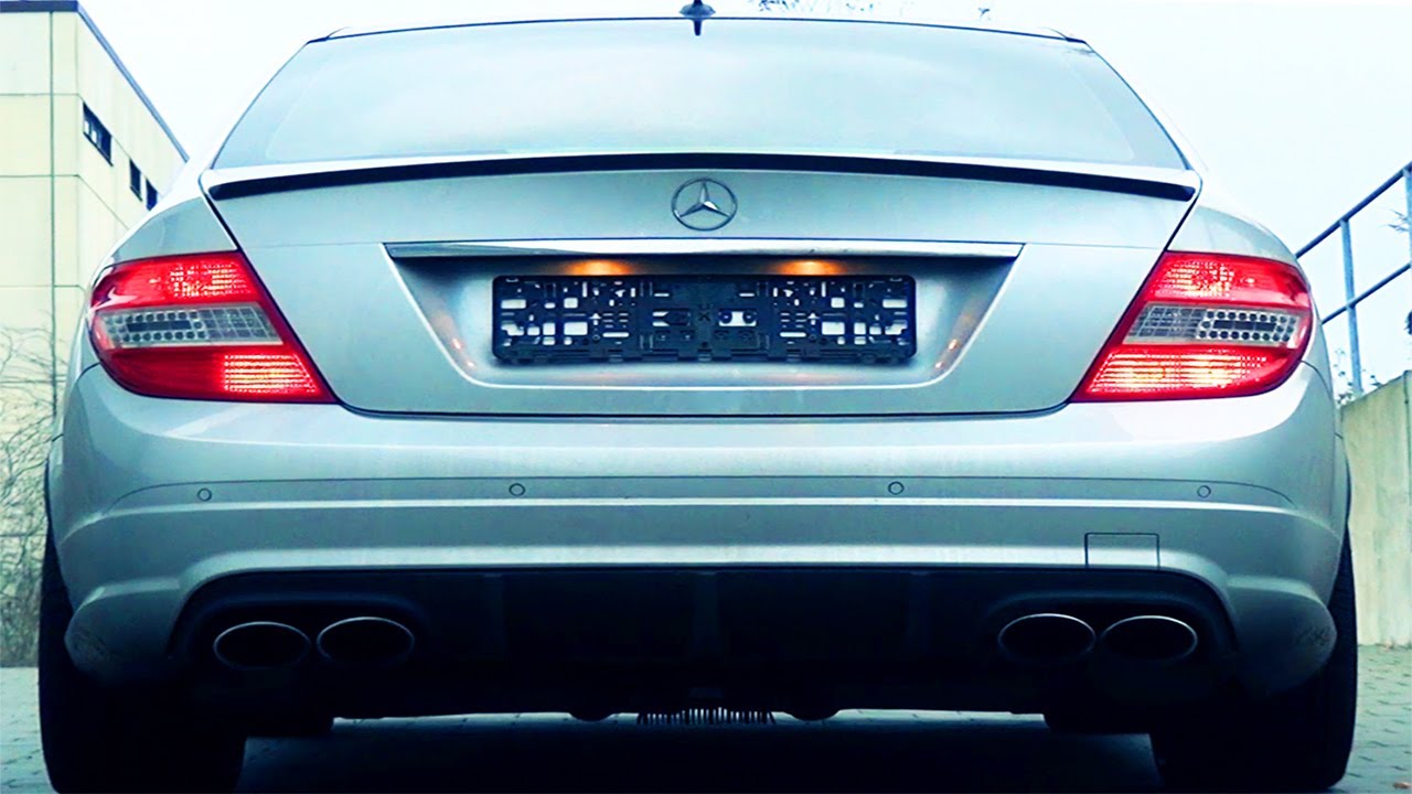 Mercedes C63 AMG Sound V8 Performance Pack 540 HP+ Start Up Revving ...