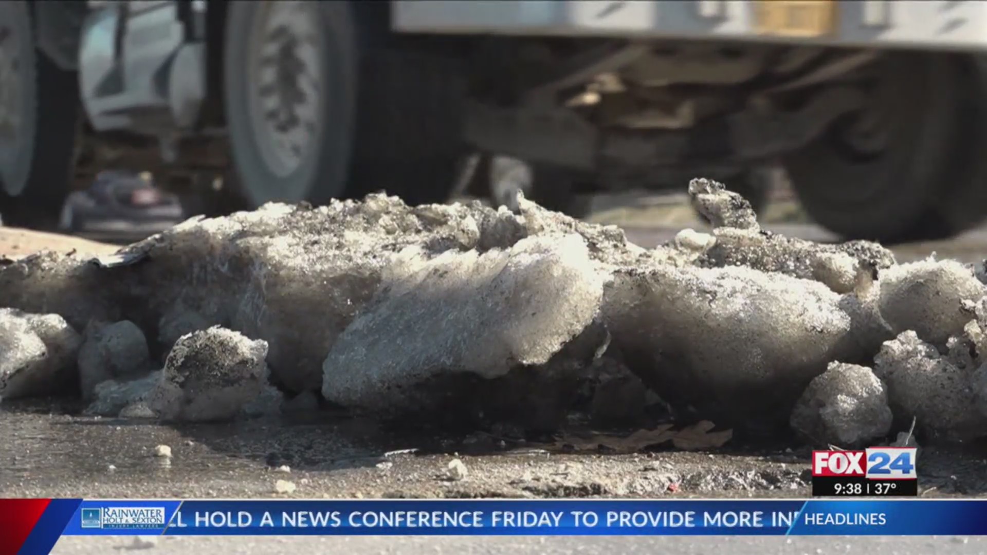 Unknown water source causes icy conditions at Fayetteville intersection ...