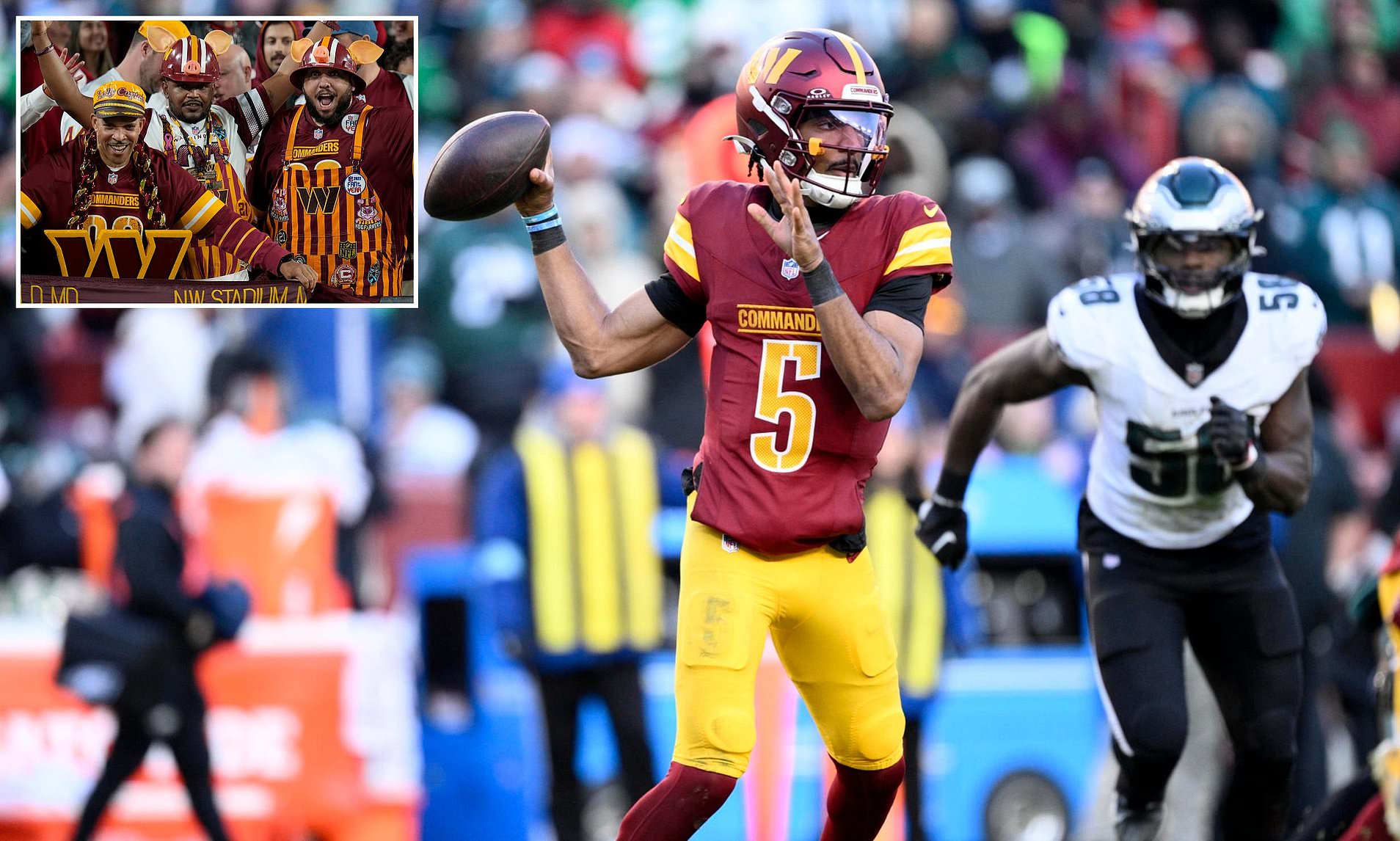 Commanders risk infamous curse after fans defaced iconic Philadelphia ...