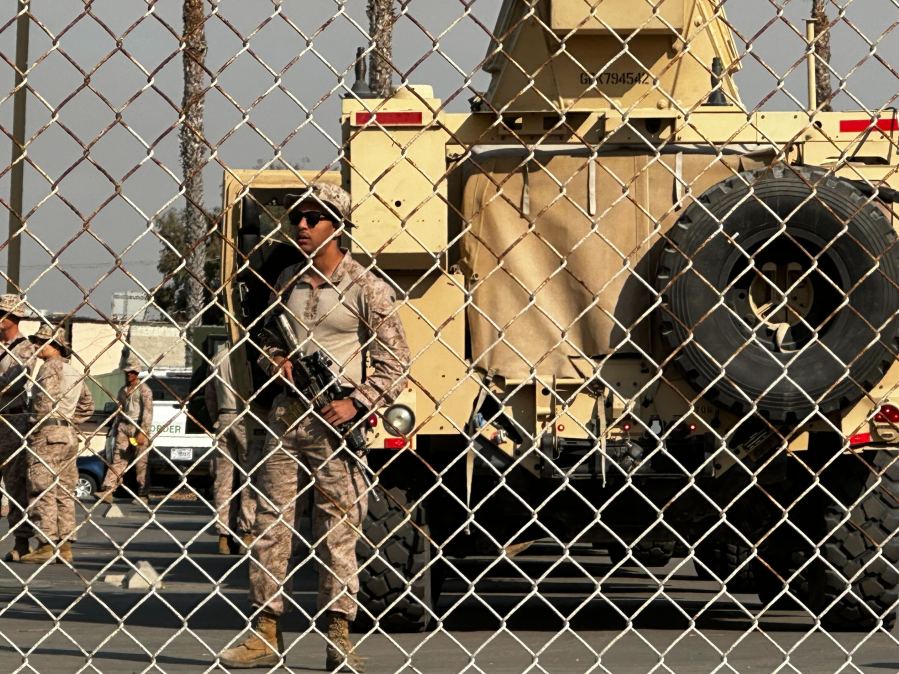 Marines descend on the border