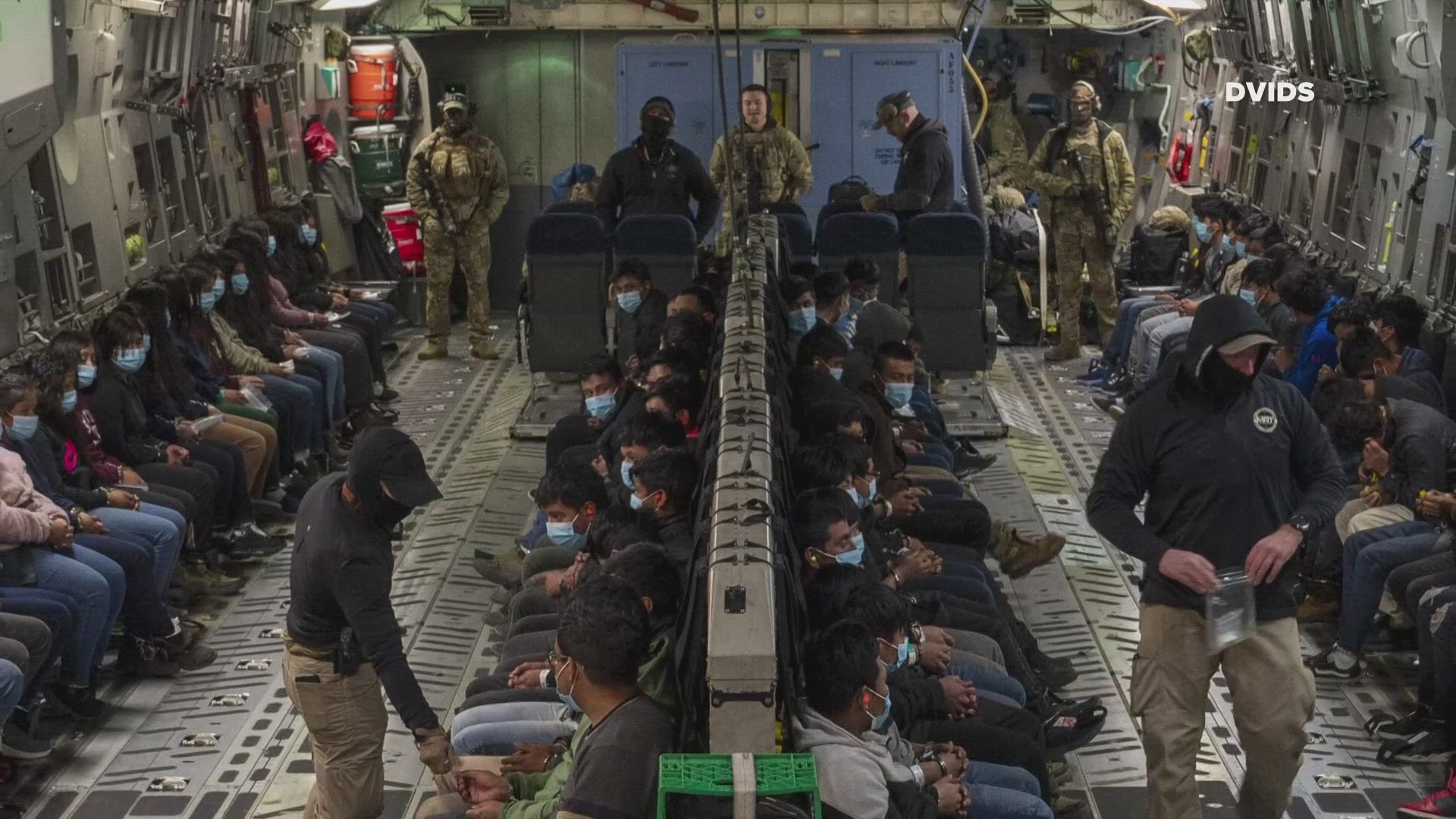 Military planes making deportation flights for the first time