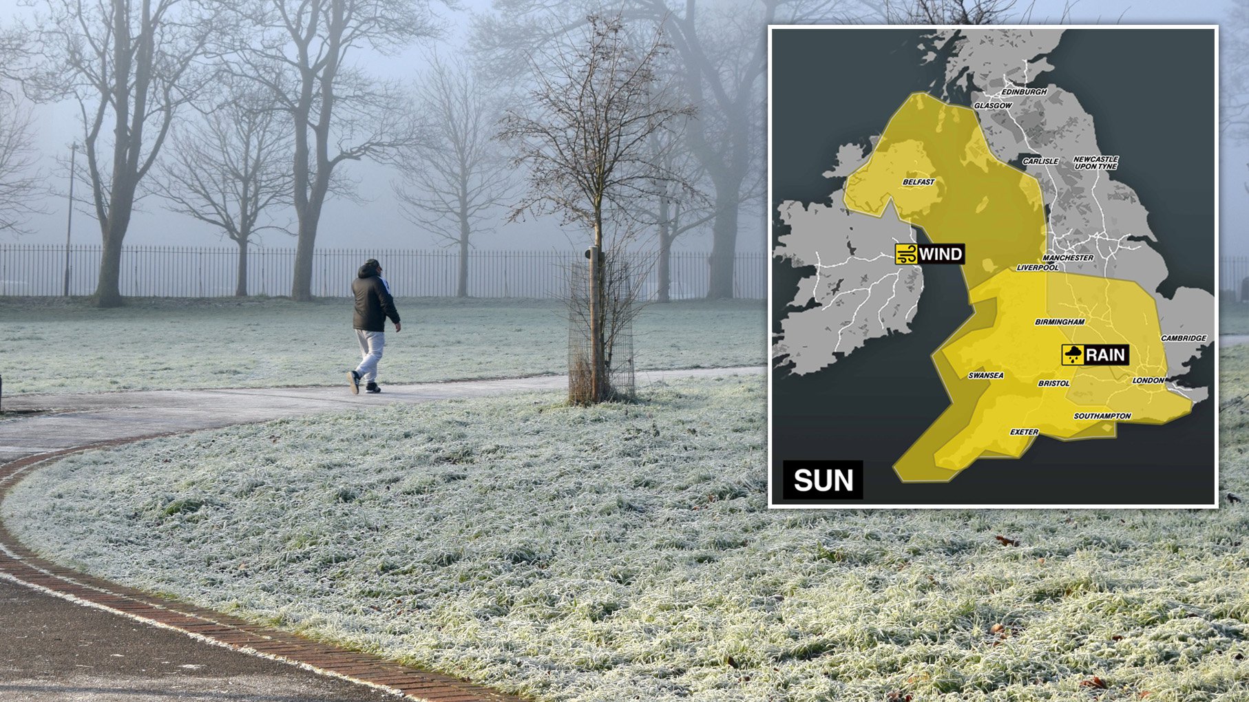 Maps show where fresh weather warnings are across the UK following ...