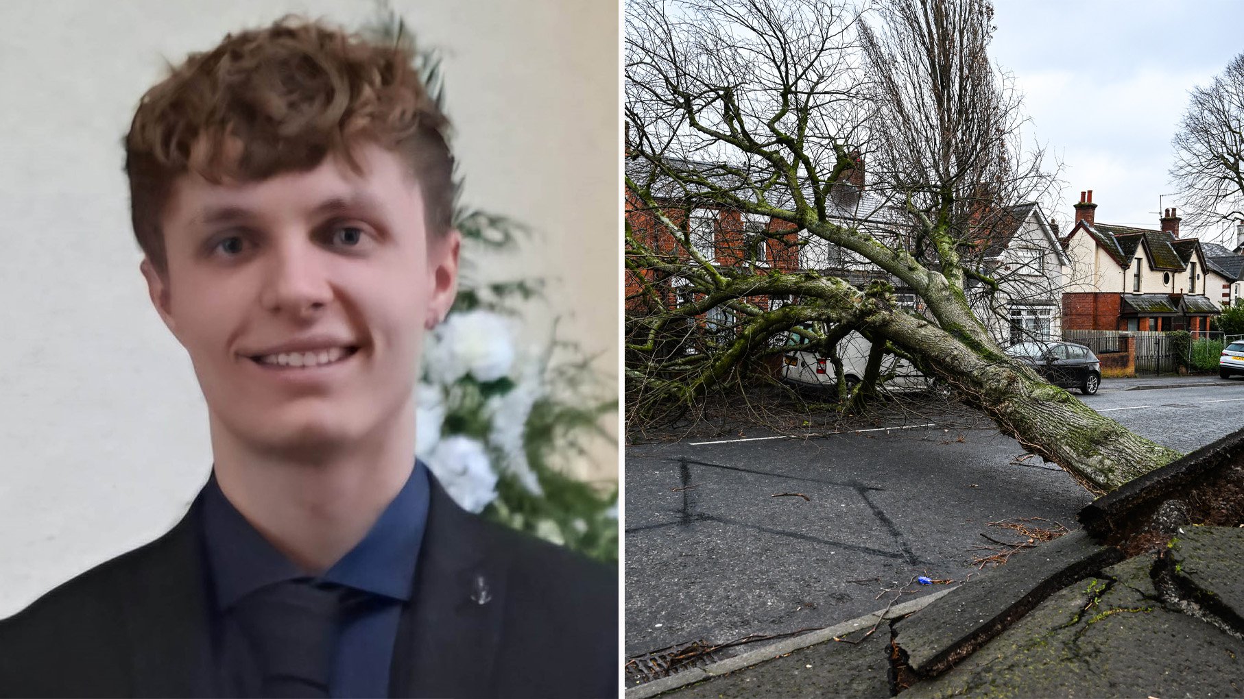Man, 20, crushed and killed by falling tree while trying to flee Storm ...