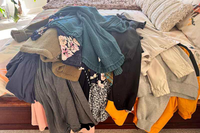 My closet was transformed by the rule of 3 trick