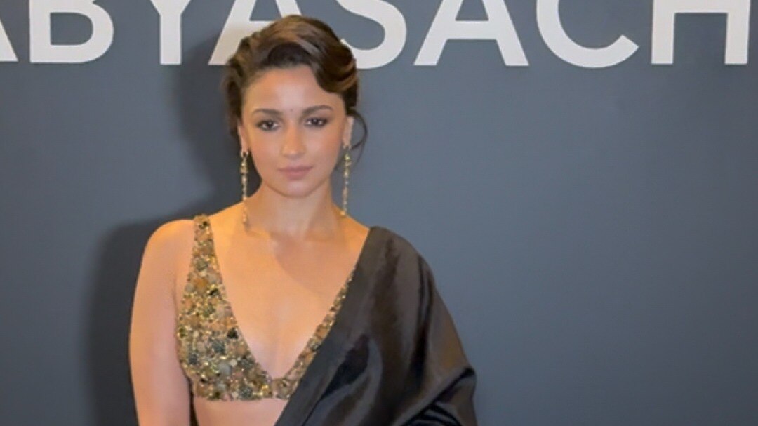 25 years of Sabyasachi: Alia Bhatt exudes elegance in black saree