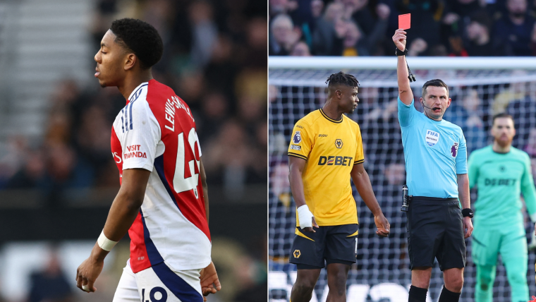 Myles Lewis-Skelly red card: Why Arsenal defender sent off as FA ...