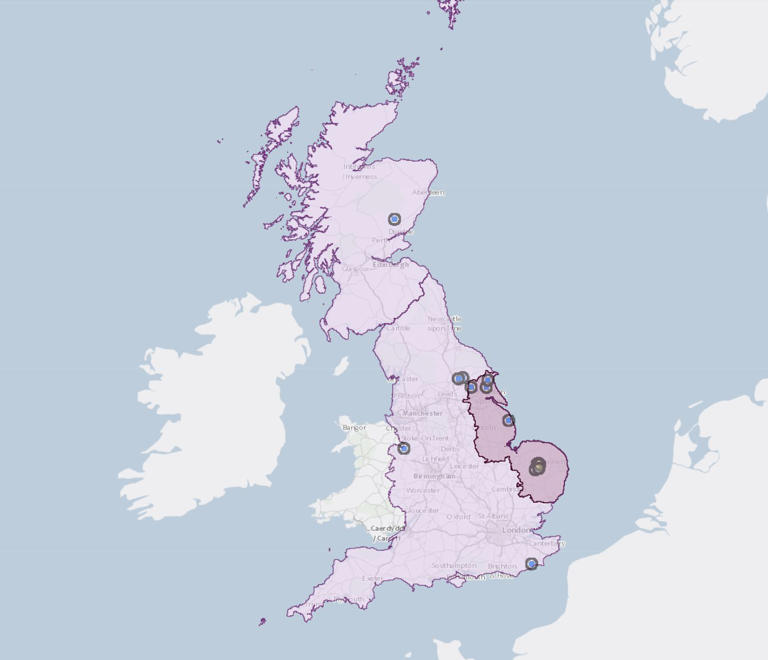 Map shows where bird flu prevention zone is declared in UK after cases rise