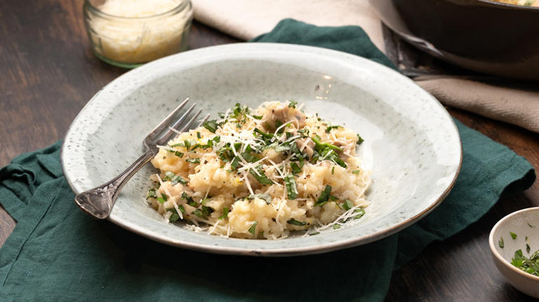Lemon Chicken Oven Risotto Recipe