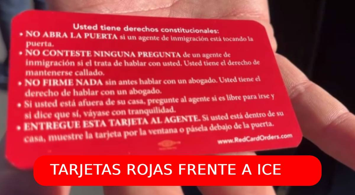 Tarjeta roja para inmigrantes en USA: ¿Qué es y por qué es importante ...